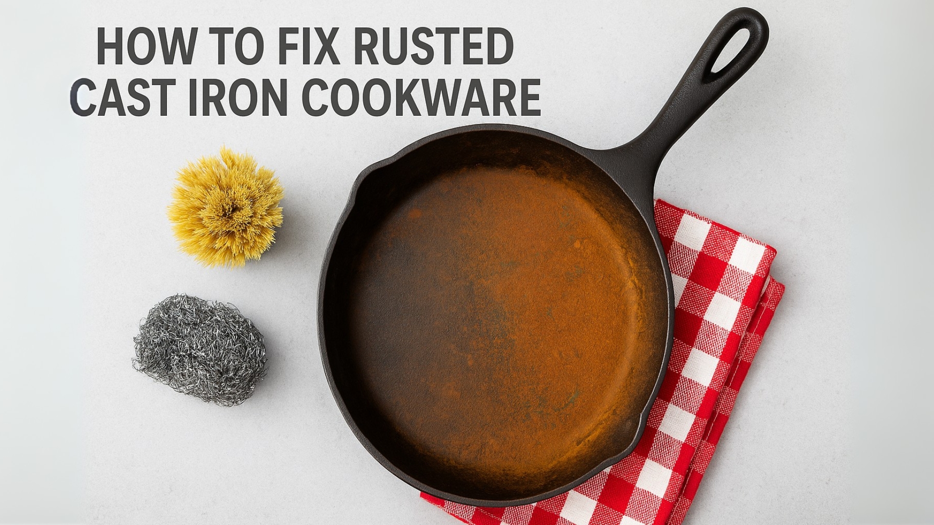 How to Fix Rusted Cast Iron Cookware